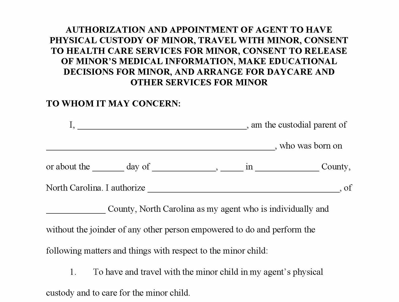 Power of Attorney - Creating a Family